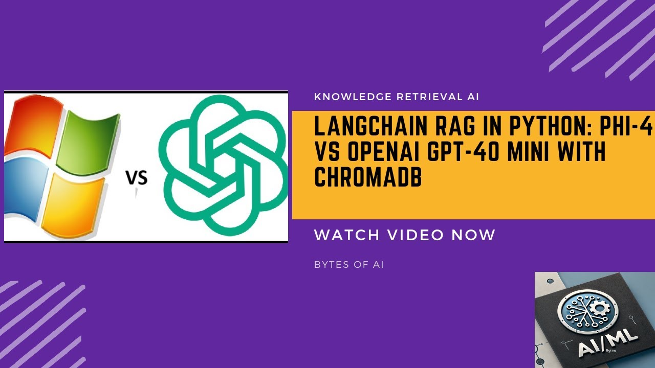 LangChain RAG in Python PHI 4 vs OpenAI GPT 4o mini with ChromaDB - YouTube