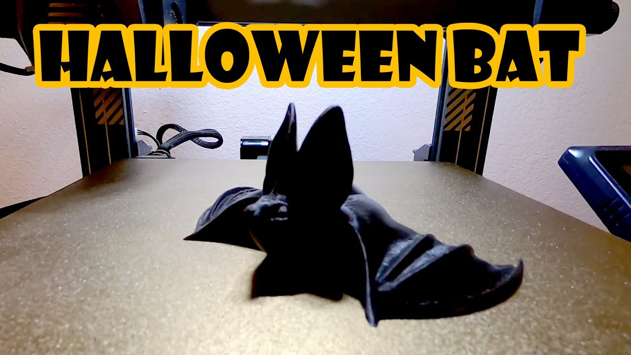 Cute Halloween Bat - 3D Print Timelapse - YouTube