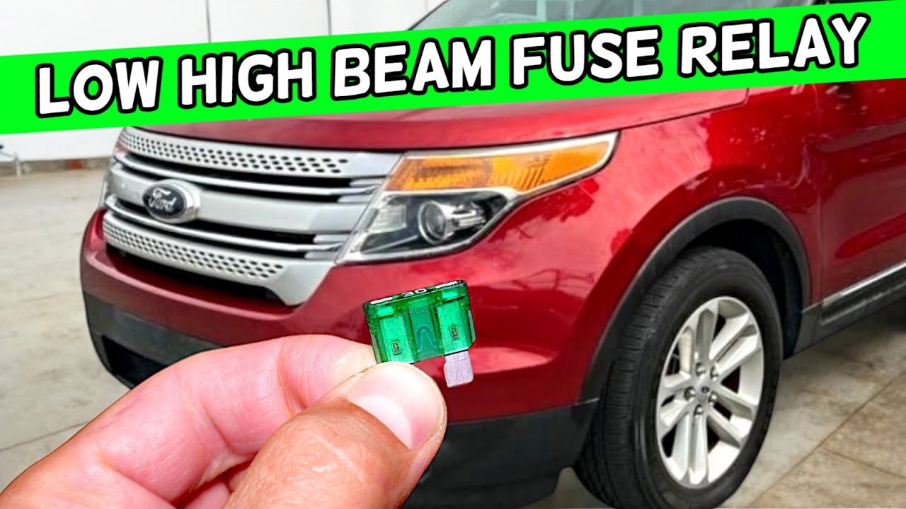 Ford Explorer Low High Beam Headlights Fuse Relay Location Replacement ...