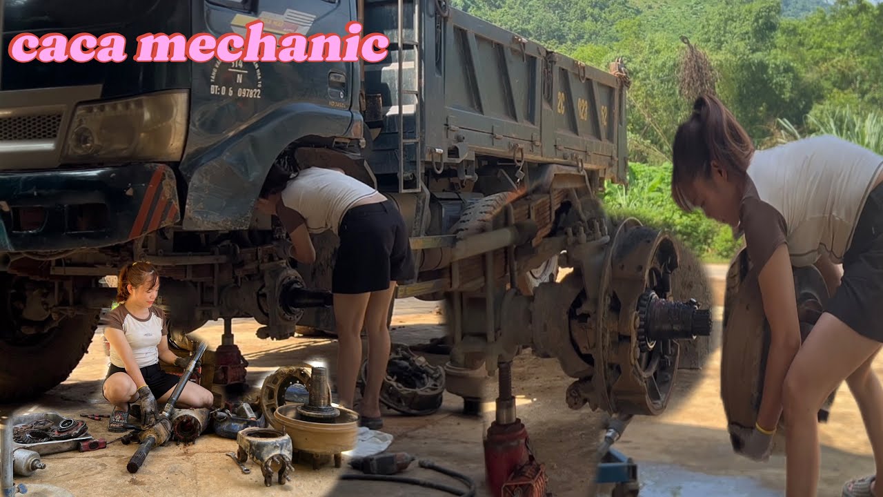 caca maintains and RESTORES 3.5 ton TWO-AXLE WHEELS - YouTube