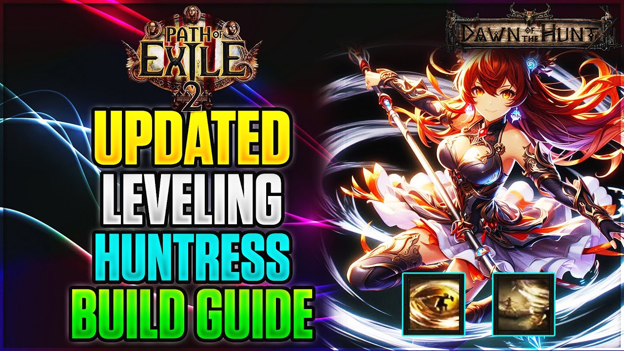 Updated Best Leveling Huntress Build Guide | POE 2 - YouTube