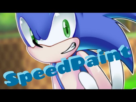 |SpeedPaint| Sonic The Hedgehog - YouTube