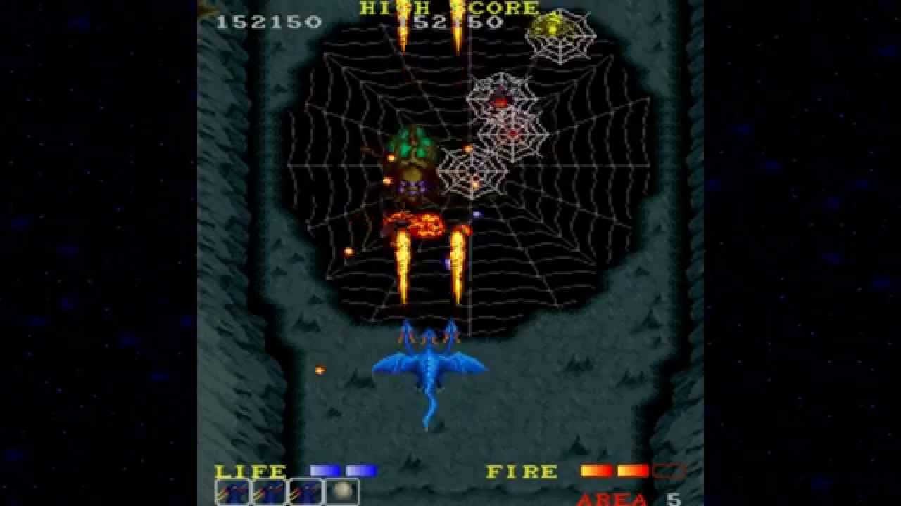 [HD] Dragon Spirit Area 5-6 1987 Namco Mame Retro Arcade Games - YouTube