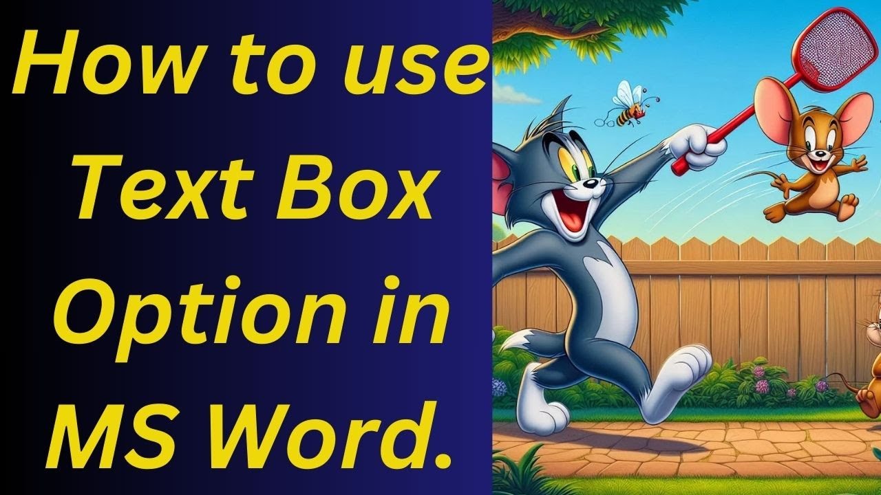 How to use Text Box Option in MS Word. - YouTube