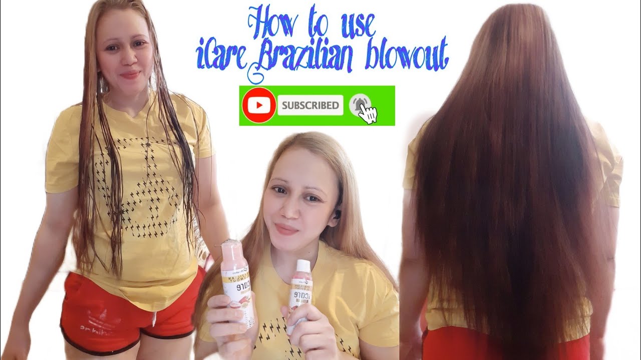 HOW TO USE iCARE BRAZILIAN BLOWOUT AT HOME|Roxy Pretty Vlog - YouTube