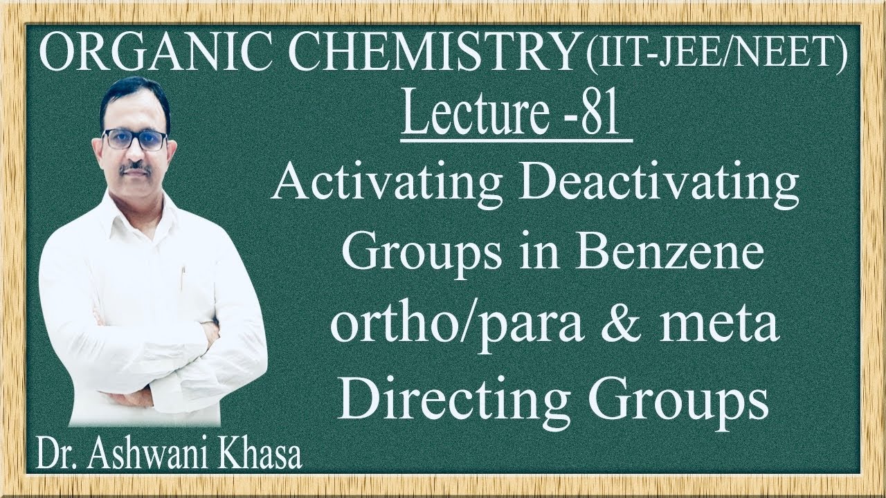 Activating and Deactivating groups , Ortho-para & meta directing groups ...