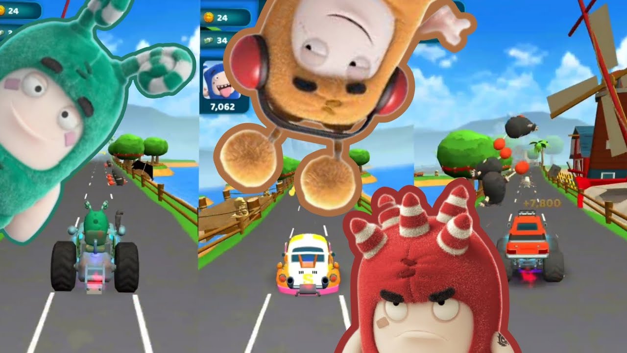 Oddbods Turbo Run Part 75 🍭🍭 - Run with Zee VS Slick VS Christmas Fuse ...