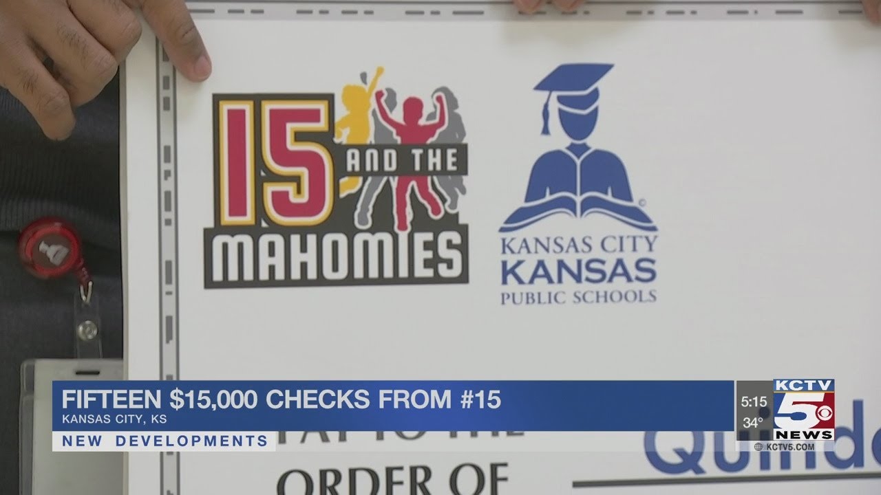 Quindaro Elementary School receives donation from 15 and the Mahomies ...