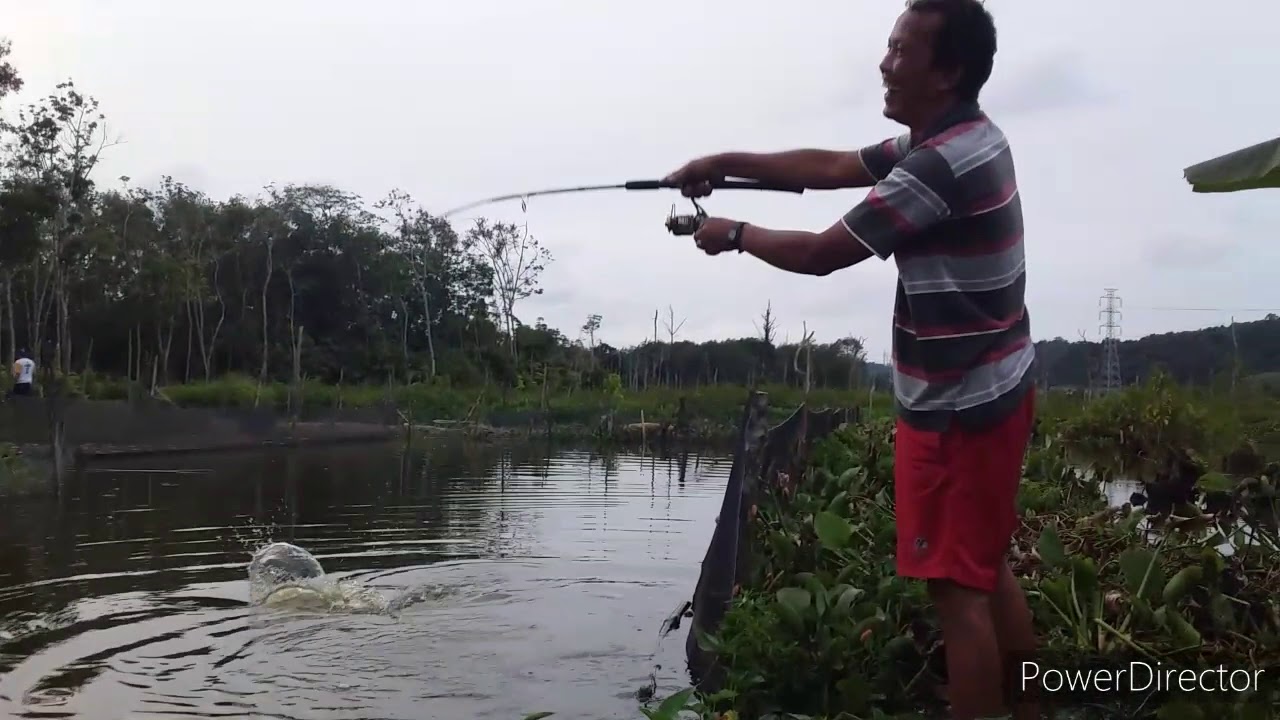 Mancing di danau tembesi batam - YouTube