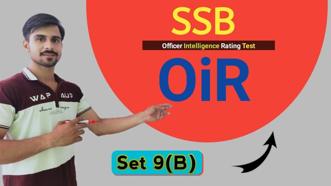 OIR - 9(B) Oir test in ssb oir set oir practice set oir practice test ...