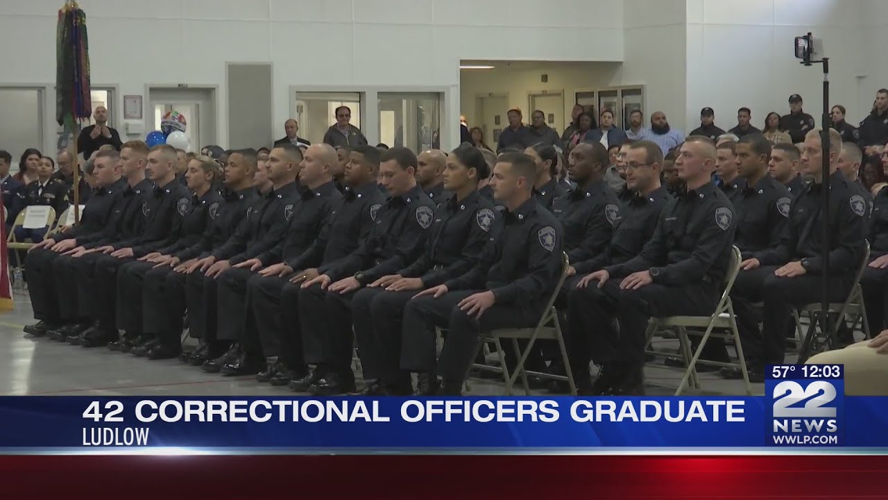 42 correctional officers graduate in Ludlow - YouTube