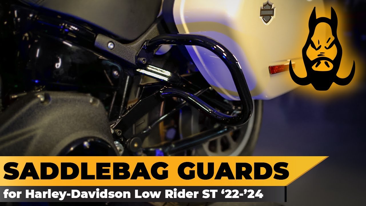 HOGWORKZ® Black Saddlebag Guards for Harley-Davidson® Low Rider ST '22 ...