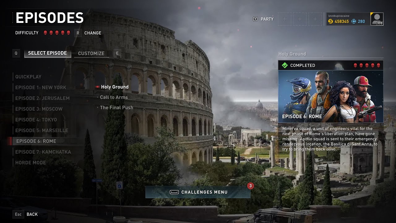 World War Z • Rome • Extreme • All cutscenes • Co-op 4 players • 4K ...