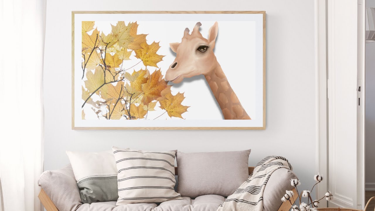 How to Draw Digital Art Wall Print | The Giraffe | NFT Digital Art ...