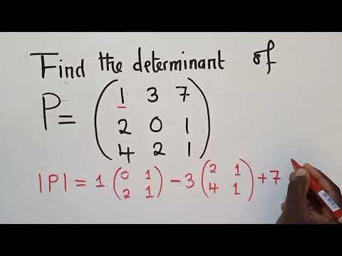 Determinant of a 3 by 3 Matrix