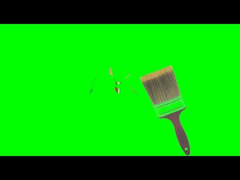FREE GREENSCREEN: 3D Animted Paintbrush Painting - YouTube