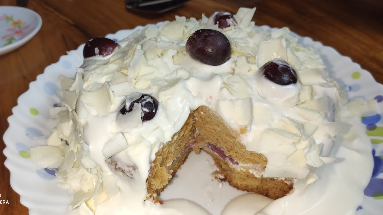Black grapes cake with vanilla flavour || cake || - YouTube
