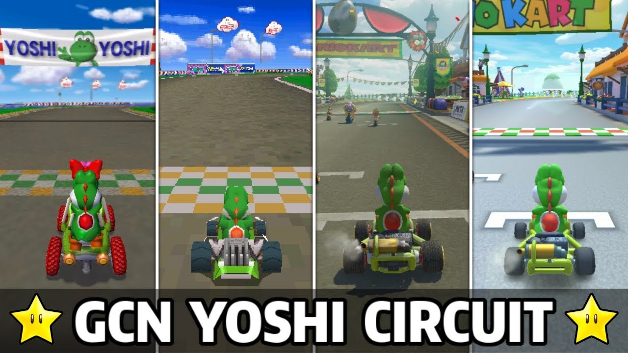 Mario Kart's GCN Yoshi Circuit - All Appearances (GCN, DS, Wii U ...