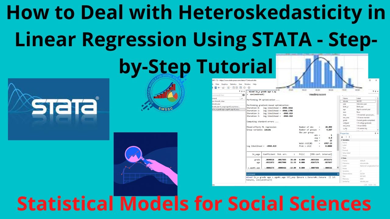 How to Deal with Heteroskedasticity in Linear Regression Using STATA - Step-by-Step Tutorial ...