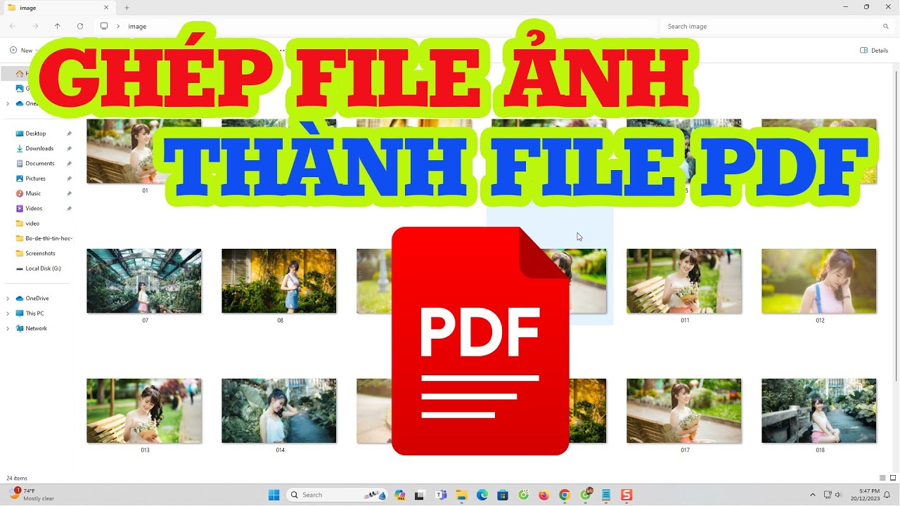 Cách ghép file ảnh thành pdf không sử dụng phần mềm - YouTube