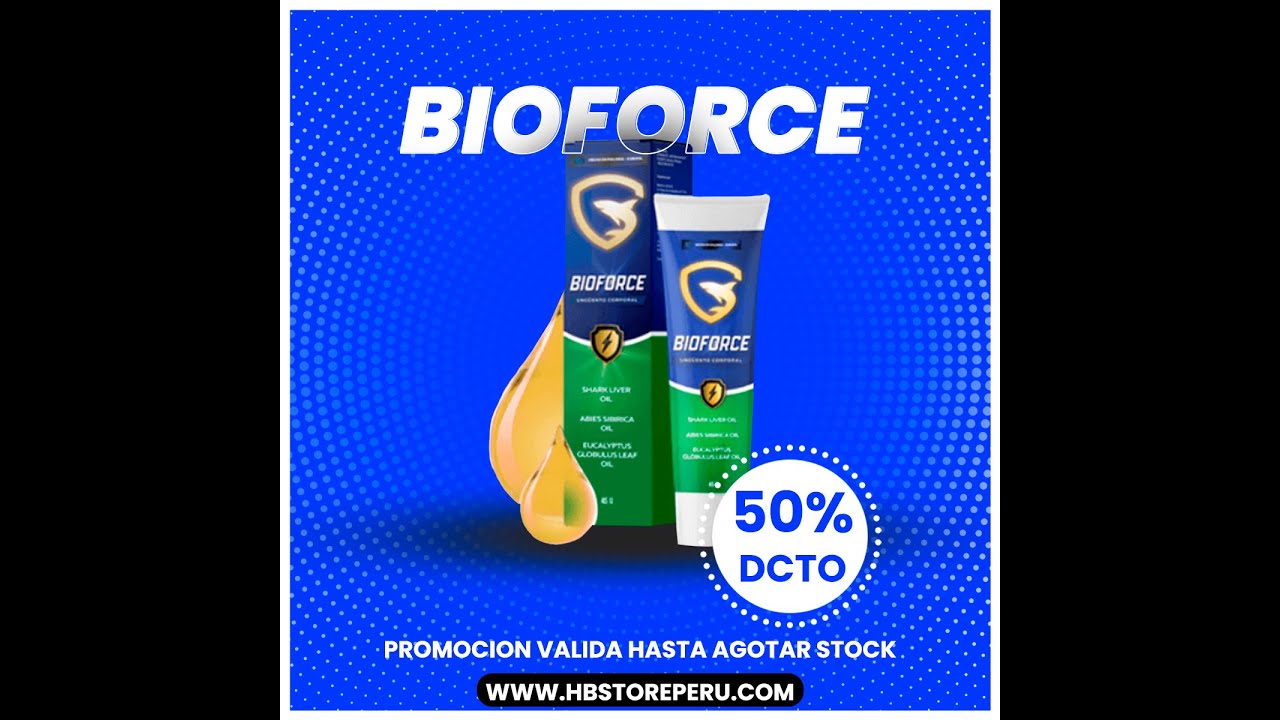 Pomada corporal Bioforce para articulaciones - YouTube