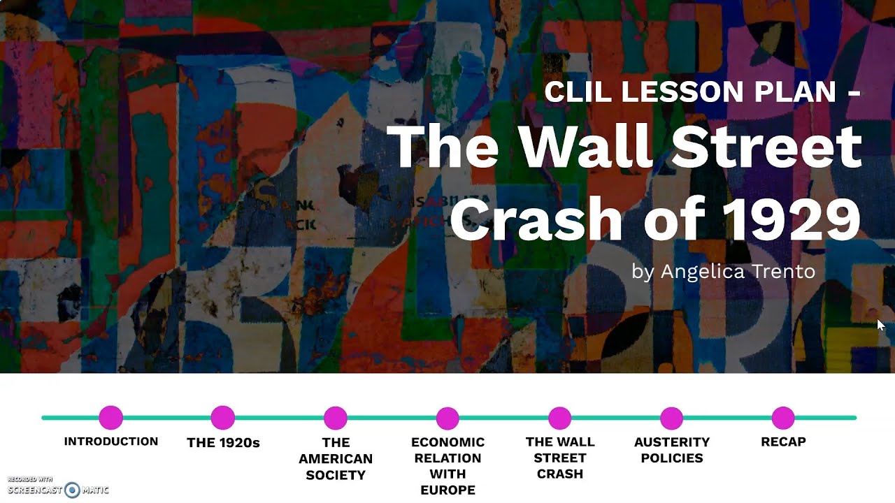 The Wall Street Crash of 1929 CLIL LESSON Part. 2 - YouTube
