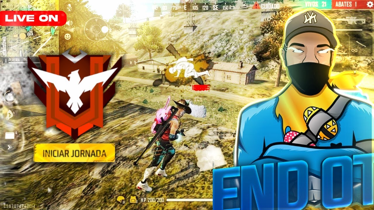 🔥 FREE FIRE AO VIVO 💙 NOVA TEMPORADA NO FREE FIRE RUMO AO MESTRE E ...