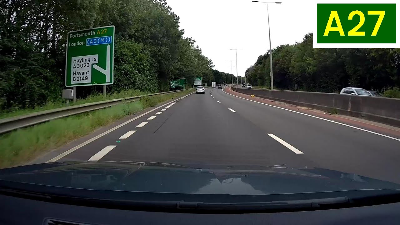 A27 - Havant Bypass - Westbound - YouTube