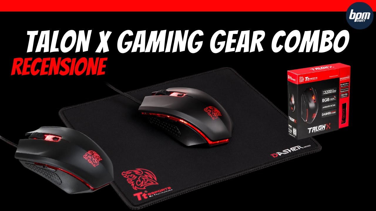 TT eSports Talon X Gaming Gear Combo, entry level mouse e mousepad ...