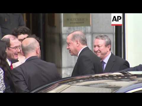 President Erdogan arrives in Brussels for summit
