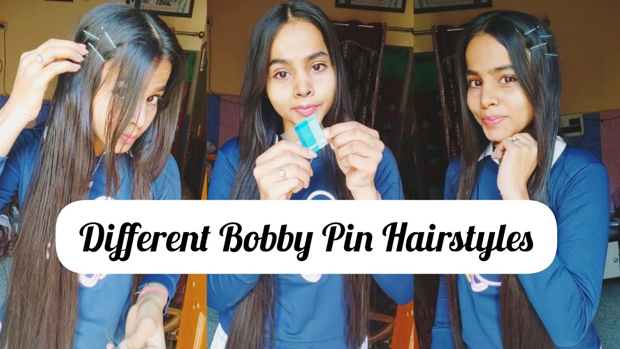Different Bobby Pins Hairstyle|Easy Hairstyle|Cute Hairstyle|Beautiful ...