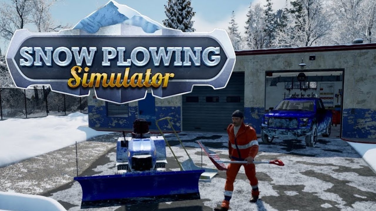 First Look at Snow Plowing Simulator! - YouTube