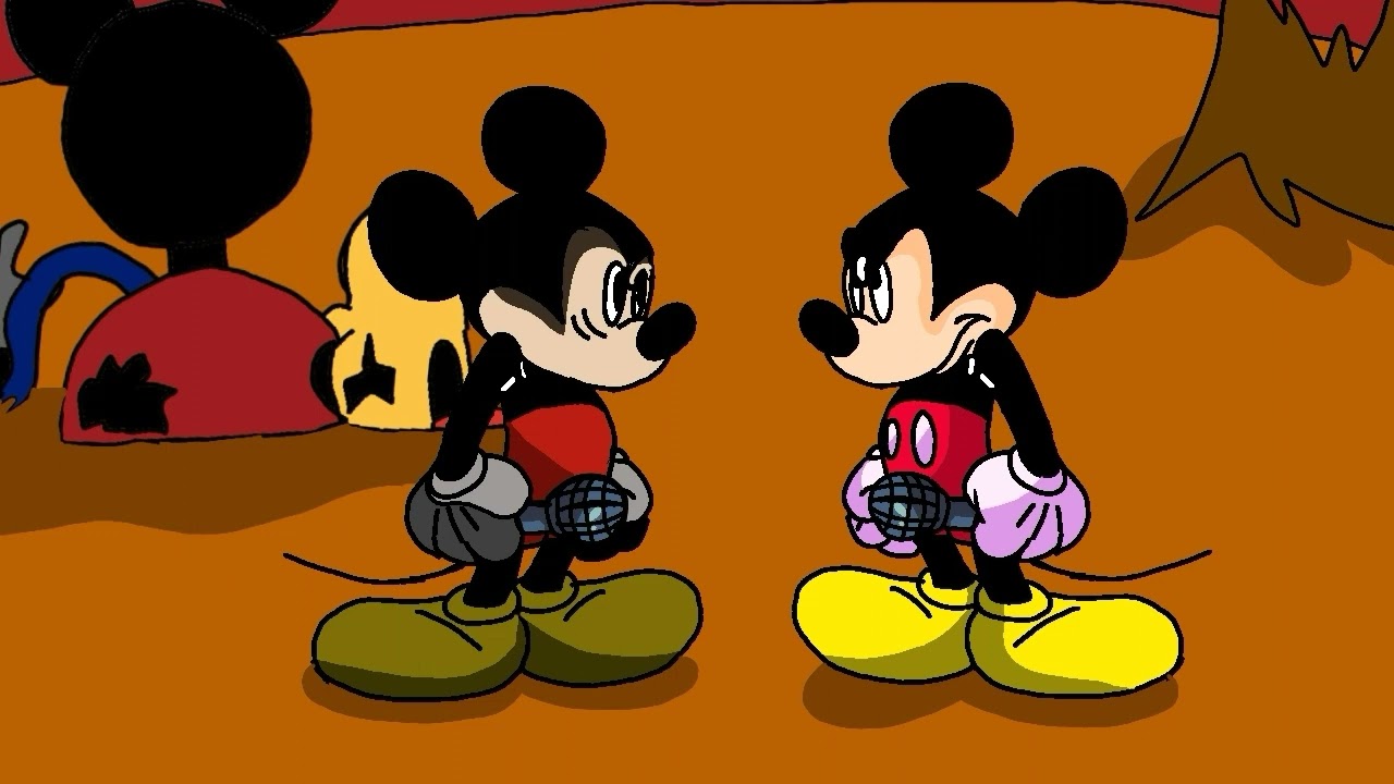 Faker Mickey mouse vs Real Mickey mouse song faker - YouTube