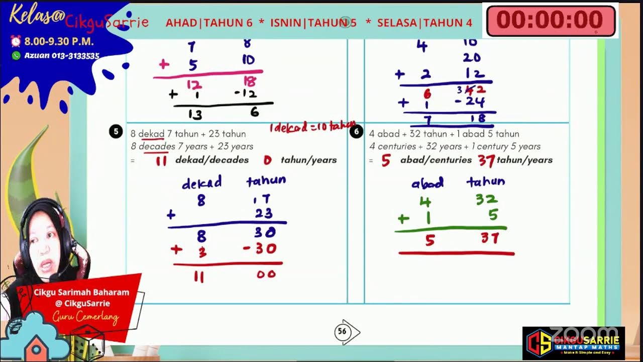 Kelas@CikguSarrie | 2025 | Tahun 4 | Perkaitan Masa dan Operasi Asas ...