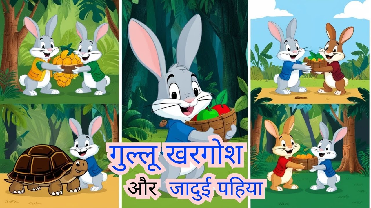 "गुल्लू खरगोश और समय का जादुई पहिया" | "Gulloo and the Magical Wheel of ...