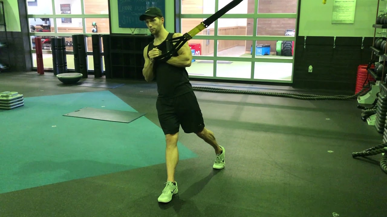 TRX Antirotation Press (split stance) - YouTube