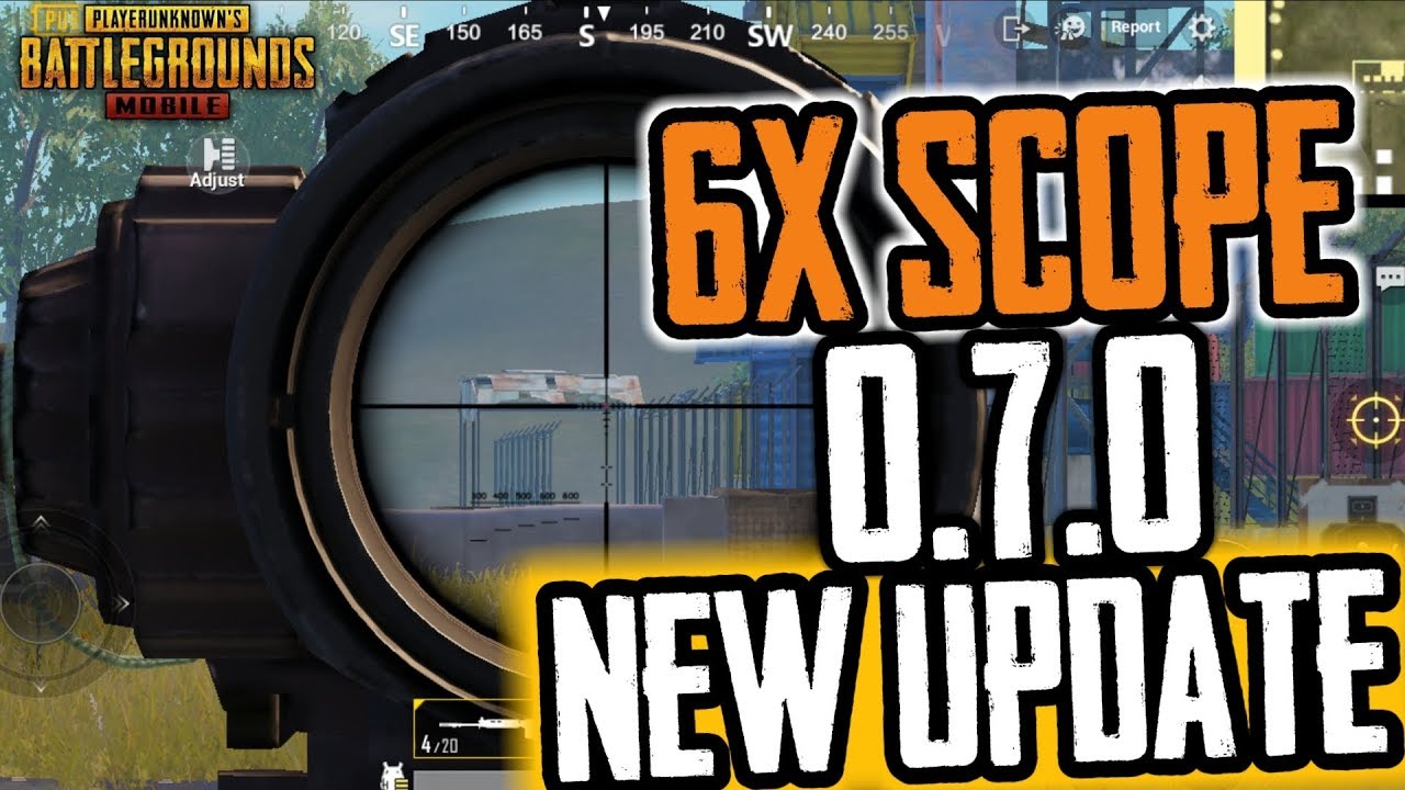 NEW UPDATE 0.7.0 - 6x SCOPE + 3x SCOPE MUCH MORE IN PUBG MOBILE - YouTube