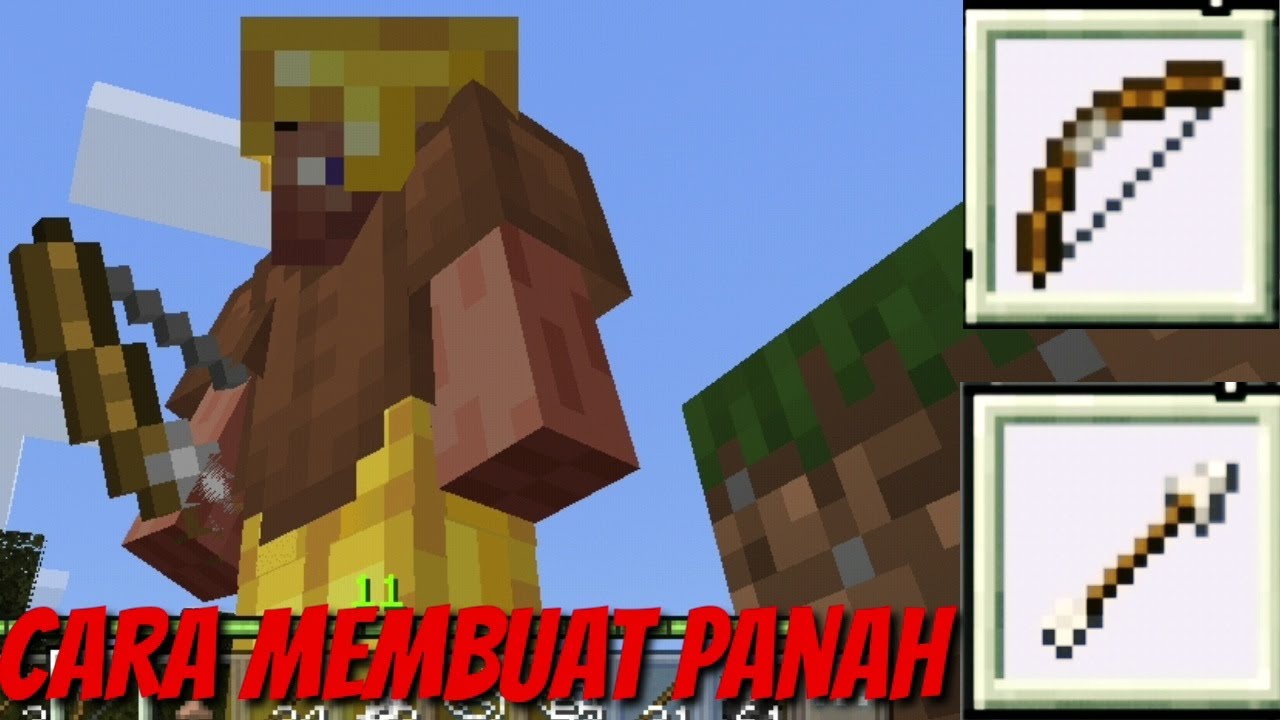 Cara Membuat Panah Di Minecraft || AA - YouTube