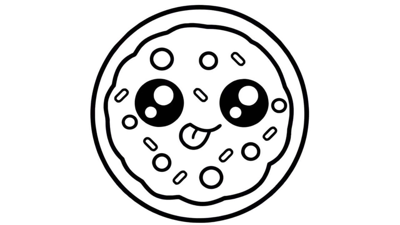 HOW TO DRAW A CUTE PIZZA EASY AND QUICK TO LEARN HOW TO DRAW - YouTube