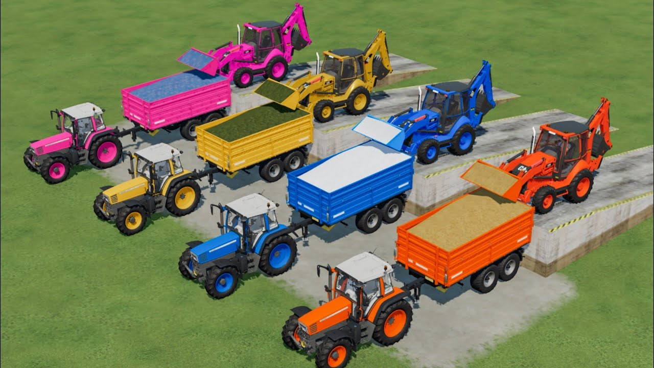 FENDT TRACTOR OF COLOURS ! TRANSPORT TRUCKS IN FS22 | FARMING SIMULATOR ...