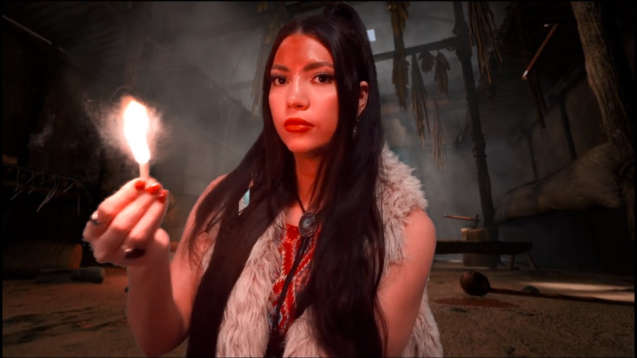 NATIVE AMERICAN 🐺 ASMR | Woods and Bonfire ambience - YouTube