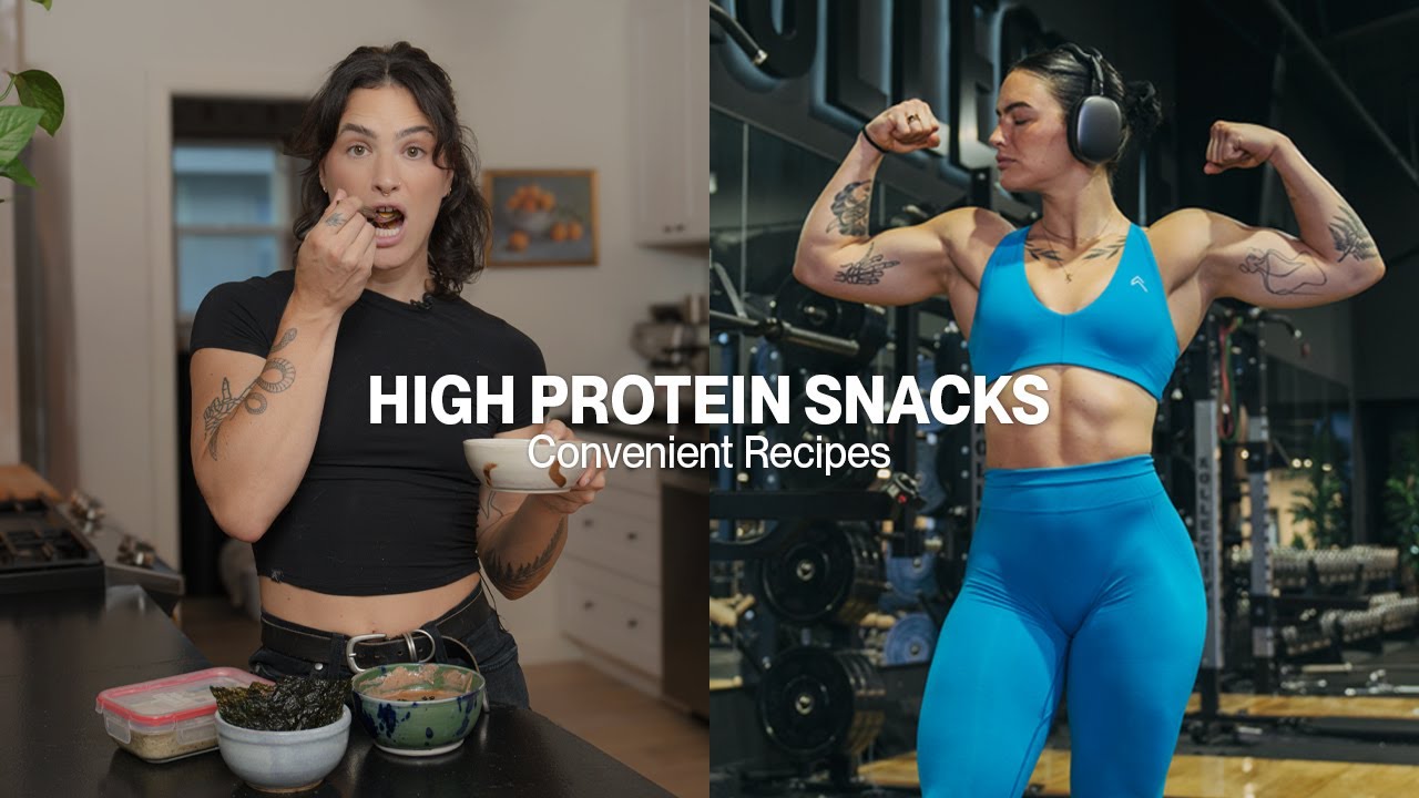 4 LAZY GIRL PROTEIN PACKED SNACK RECIPES - YouTube