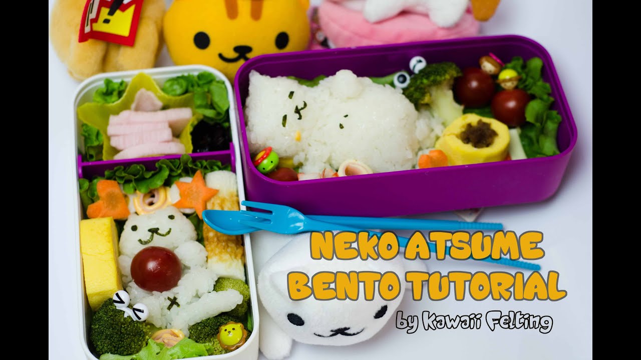 How to make bento for Japanese kids: My Neko Atsume Bento tutorial ...