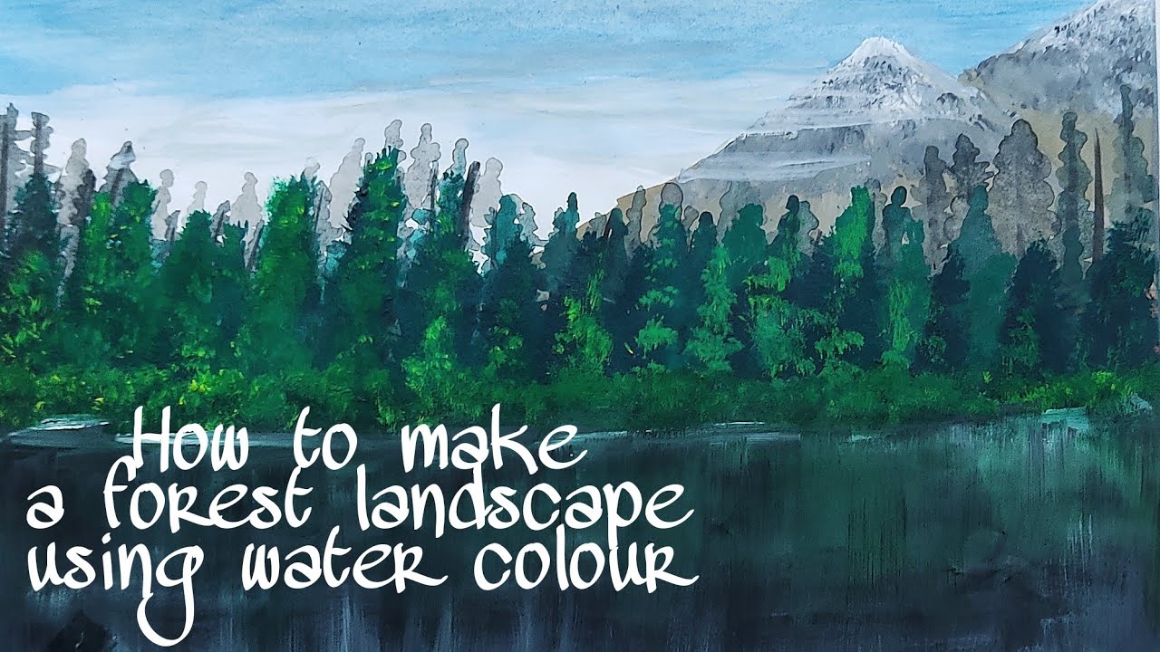 How to make a forest landscape. - YouTube