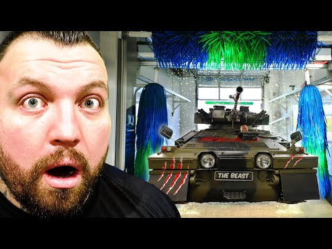 Will a TANK Fit Through a CARWASH?! - Eddie Hall
