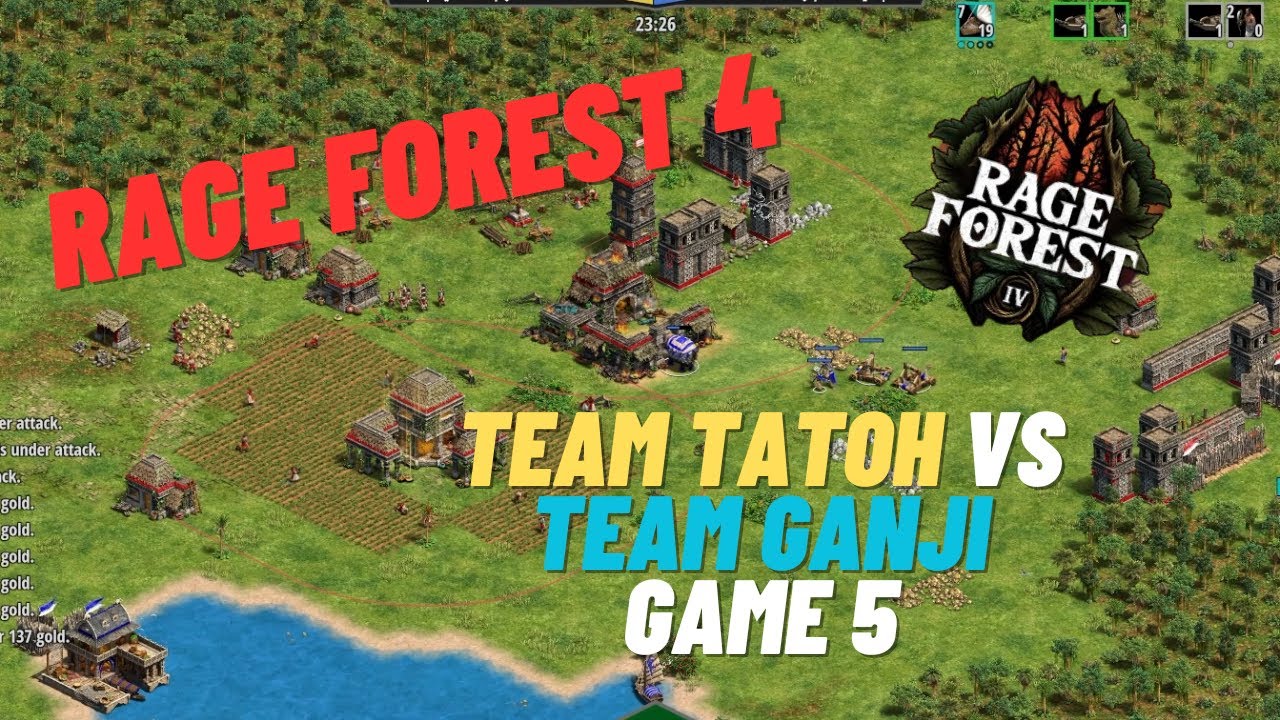 Rage Forest 4 - Group Stage - Team Tatoh vs Team Ganji - Game 5 - YouTube