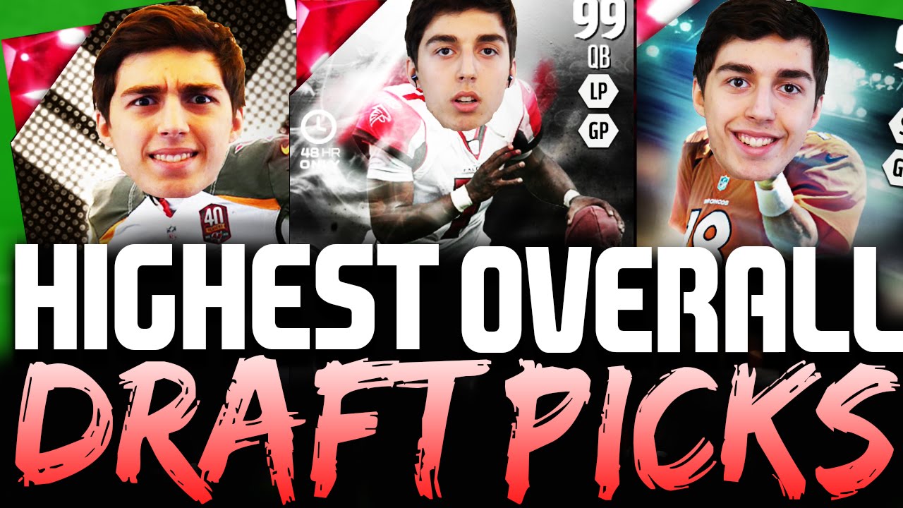HIGHEST OVERALL DRAFT PICKS! MADDEN 16 EXTREME DRAFT CHAMPIONS - YouTube