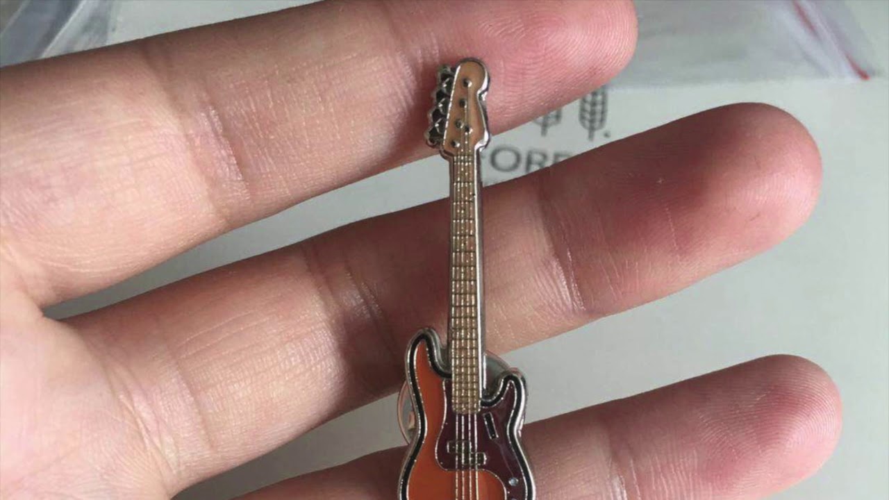 Bass Guitar Pin Badge Collection From Musician Chrissie C - YouTube