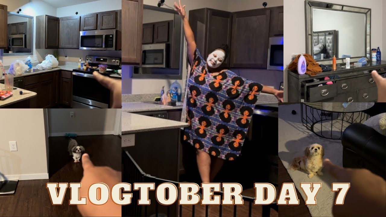 VLOGTOBER 7 | MIDNIGHT CLEANING & JAMMING SESSION | SKIN PROBLEMS ...