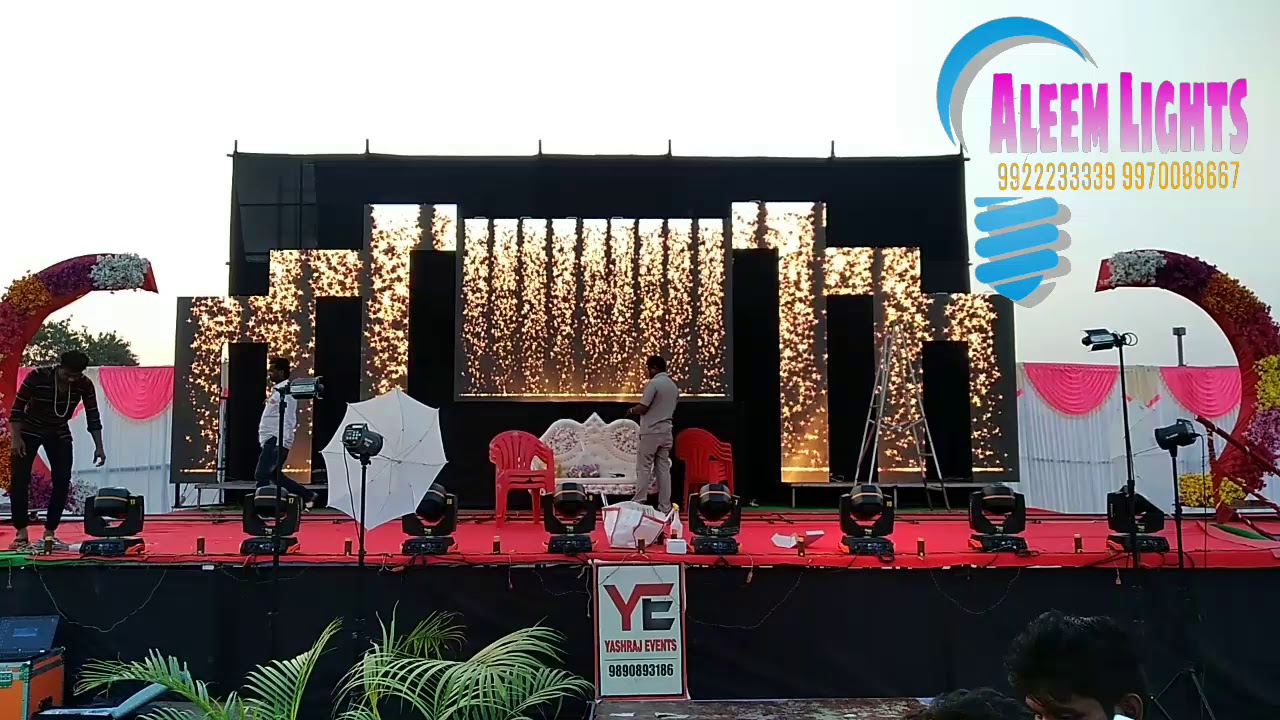 Stage Decorations ledwall Design Best Grafics - YouTube